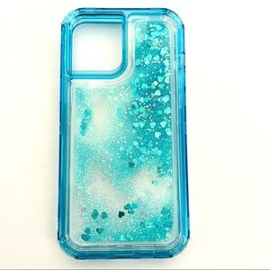 Accessories | Blue Glitter Apple Iphone 12 Pro Max Case | Poshmark